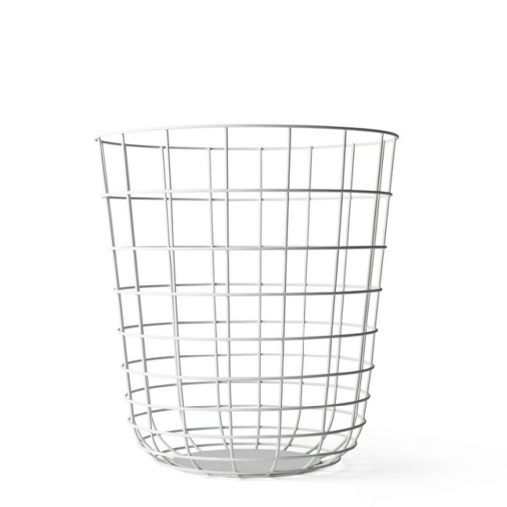 Wire Bin white - ex-display | Konsepti.com