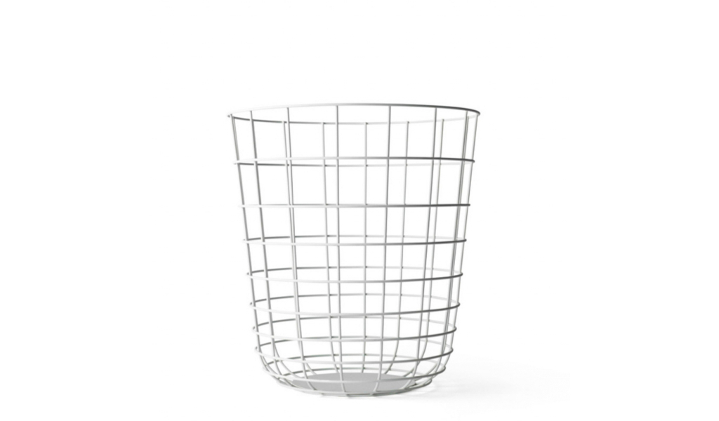 Wire Bin white - ex-display | Konsepti.com