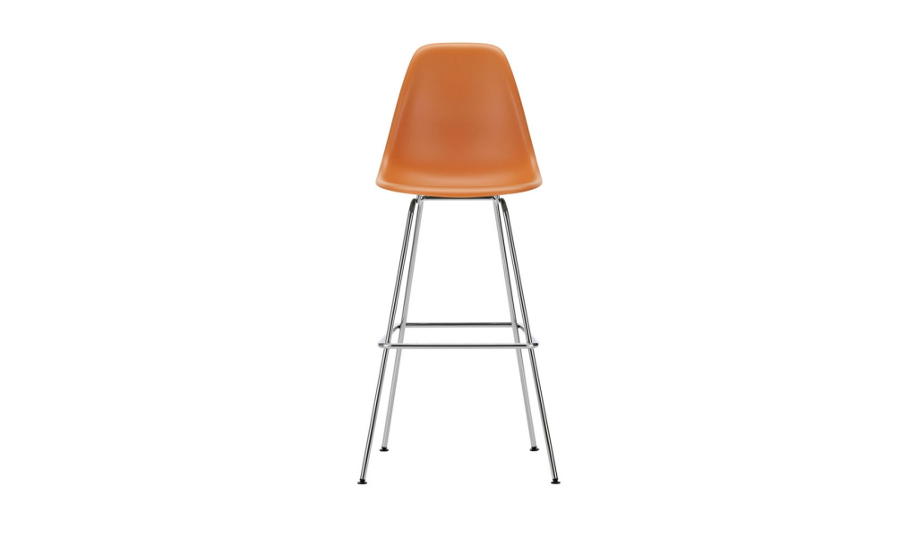Eames Plastic Stool RE High chrome rusty | Konsepti.com