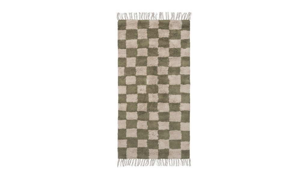 Mara Washable Rug elm green/sand | Konsepti.com