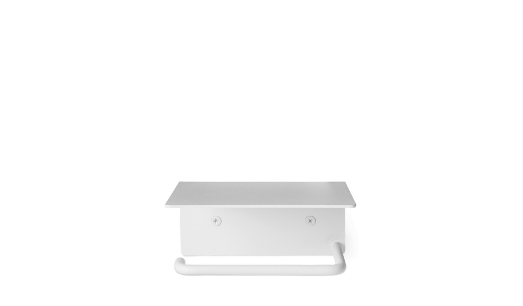 Dora Toilet Paper Holder - Shelf white | Konsepti.com