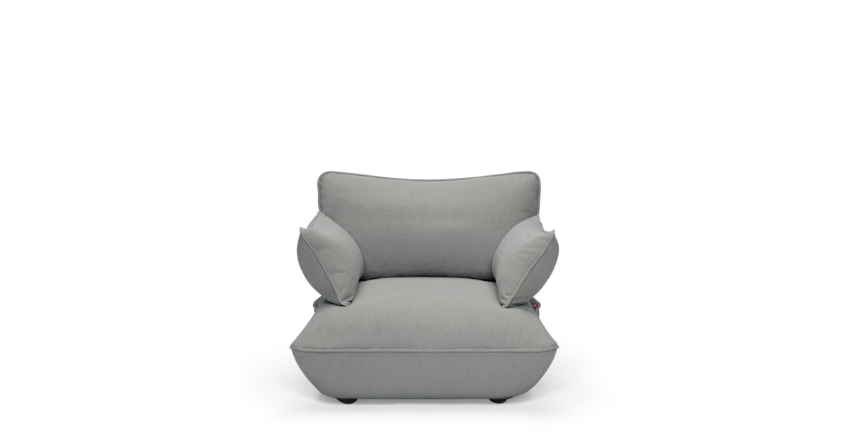Sumo Loveseat Weave mouse grey | Konsepti.com
